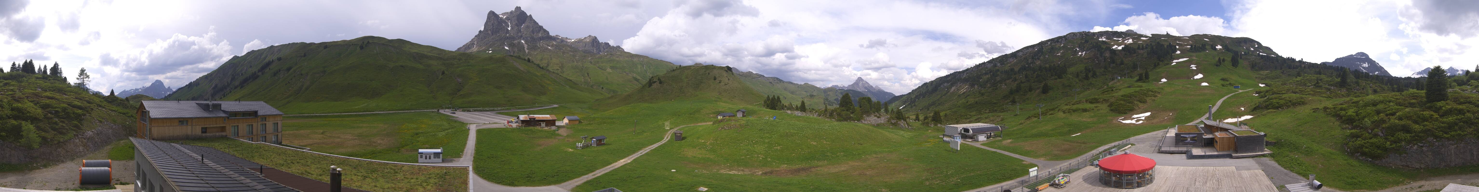 Webcam Warth Schröcken: Salober Talstation • St.Anton am Arlberg • Panorama