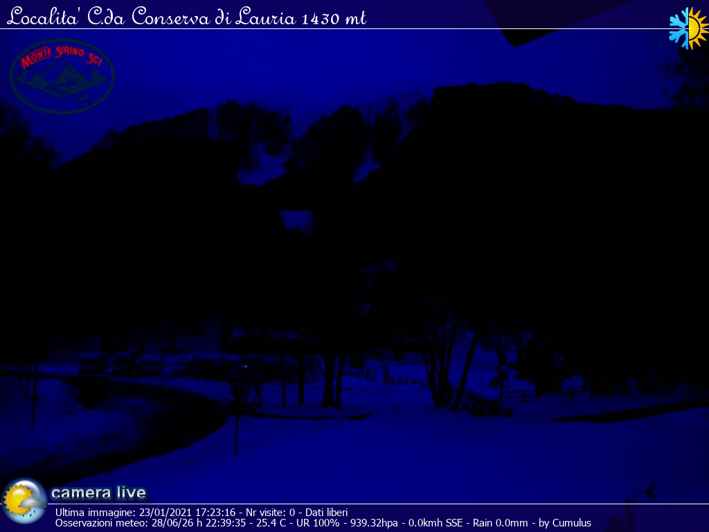 Webcam Skigebiet Monte Sirino - Conserva di Lauria 1425 m... • Potenza ...